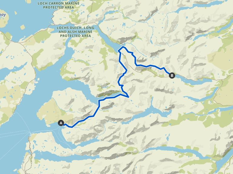 From Inverie to Cluanie Inn | hike | Komoot